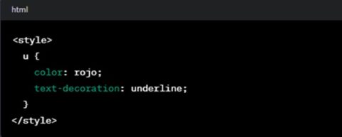 Subrayado en HTML: etiqueta y código para subrayar texto 3 tipos